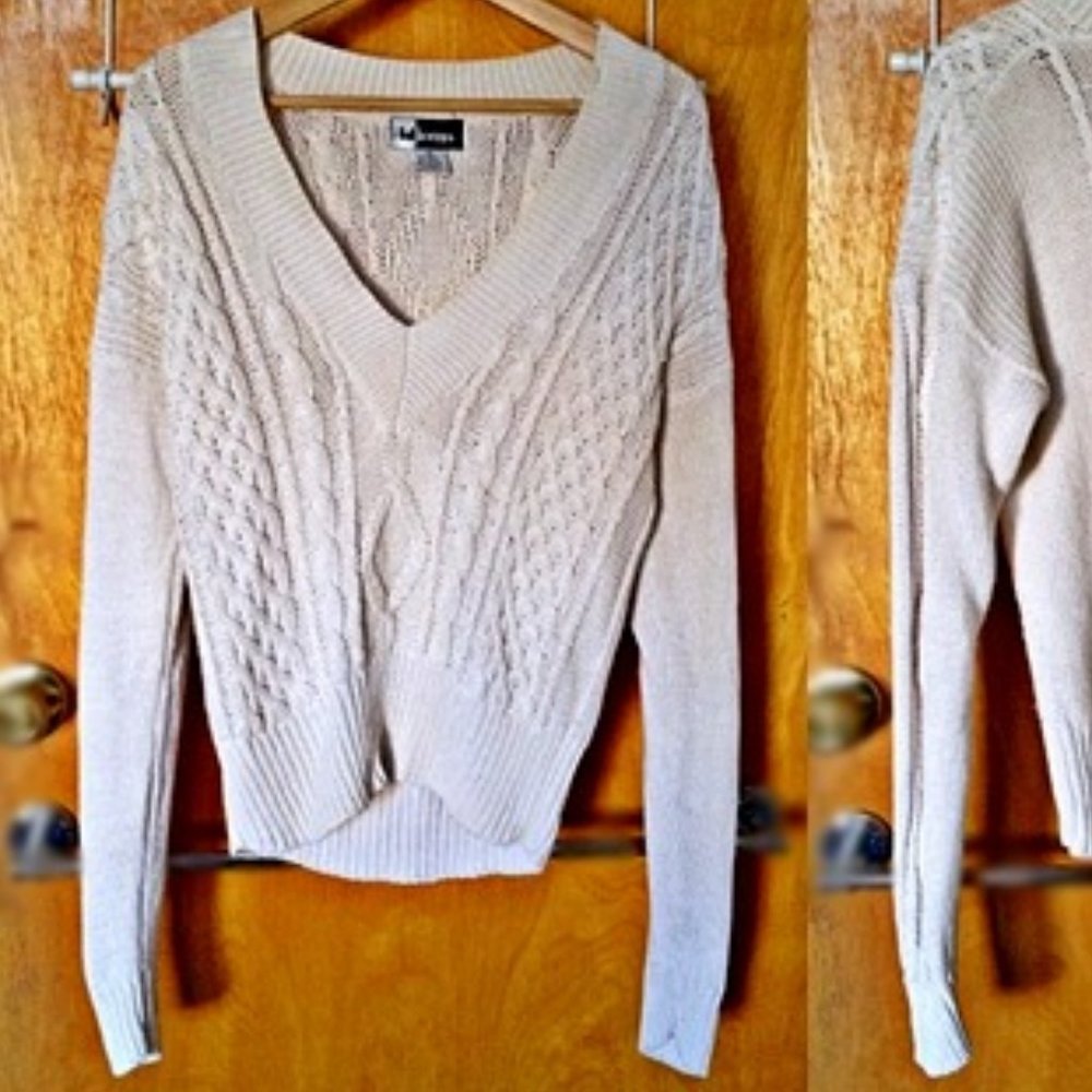 Gorgeous Ivory Chunky Cable Knit Sweater - Gem